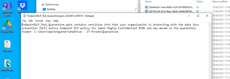 Microsoft Purview: Endpoint DLP Part 2 – IT-Pirate